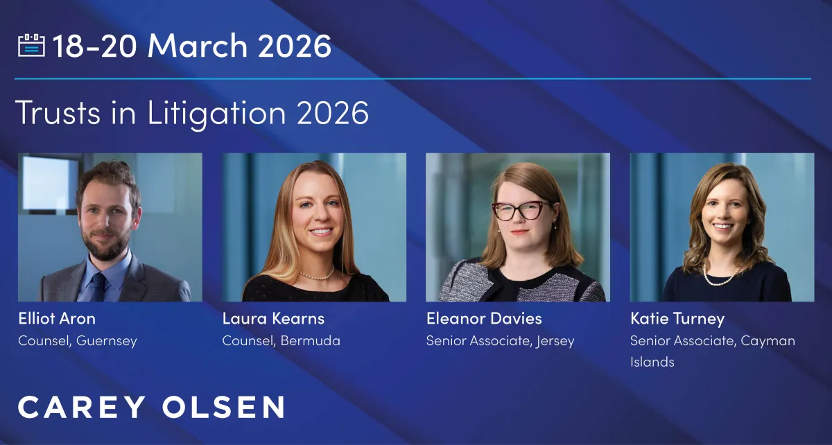 Carey Olsen sponsors Trusts in Litigation 2026 | Carey Olsen