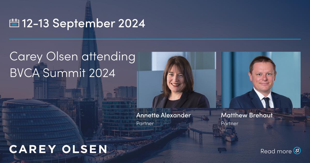 Carey Olsen attending BVCA Summit 2024 | Carey Olsen