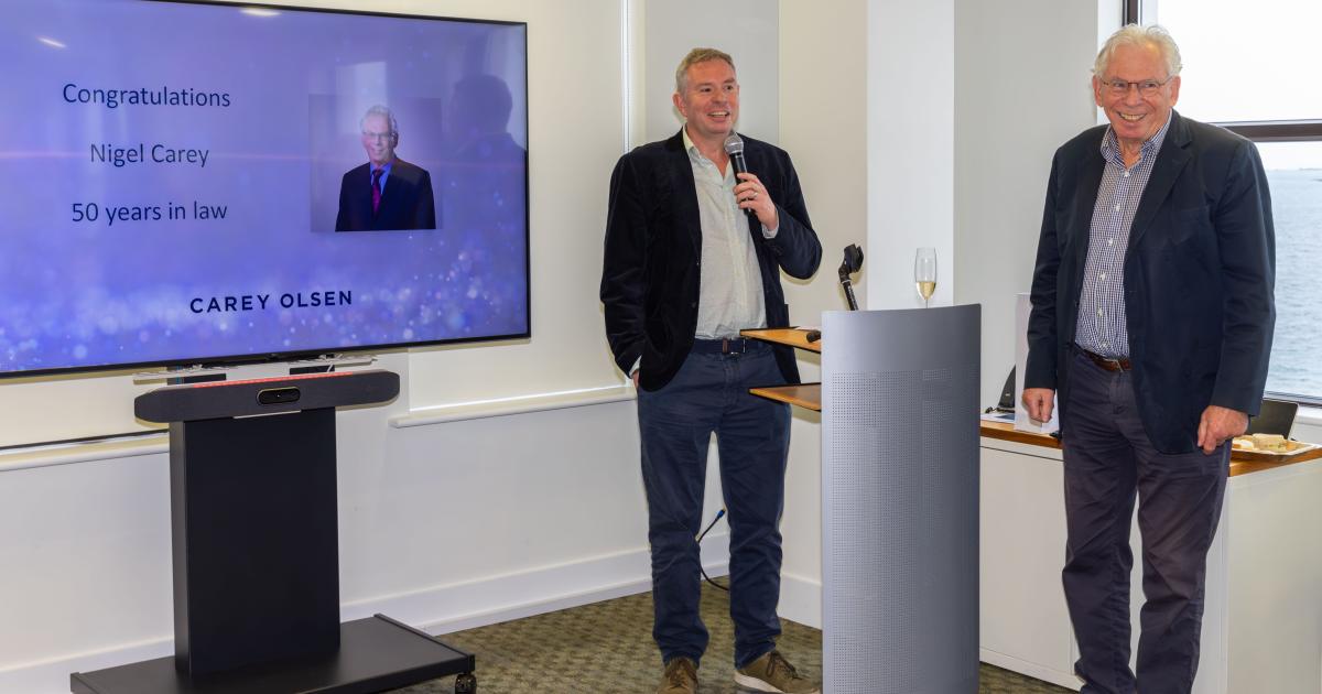 Celebrating Nigel Carey's 50 years in law | Carey Olsen